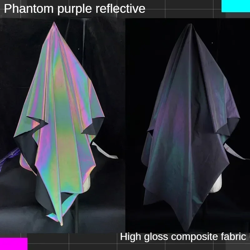 Laser-Phantom-Rainbow-Reflective-Fabric-By-Meters-for-Curtains-Clothes ...