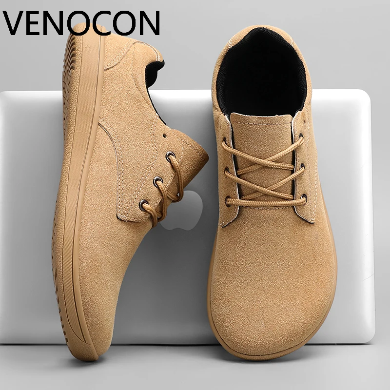 VENOCON Barefoot Men's Sneakers Wide Ball Toe Box Nose Feet Minimalist ...