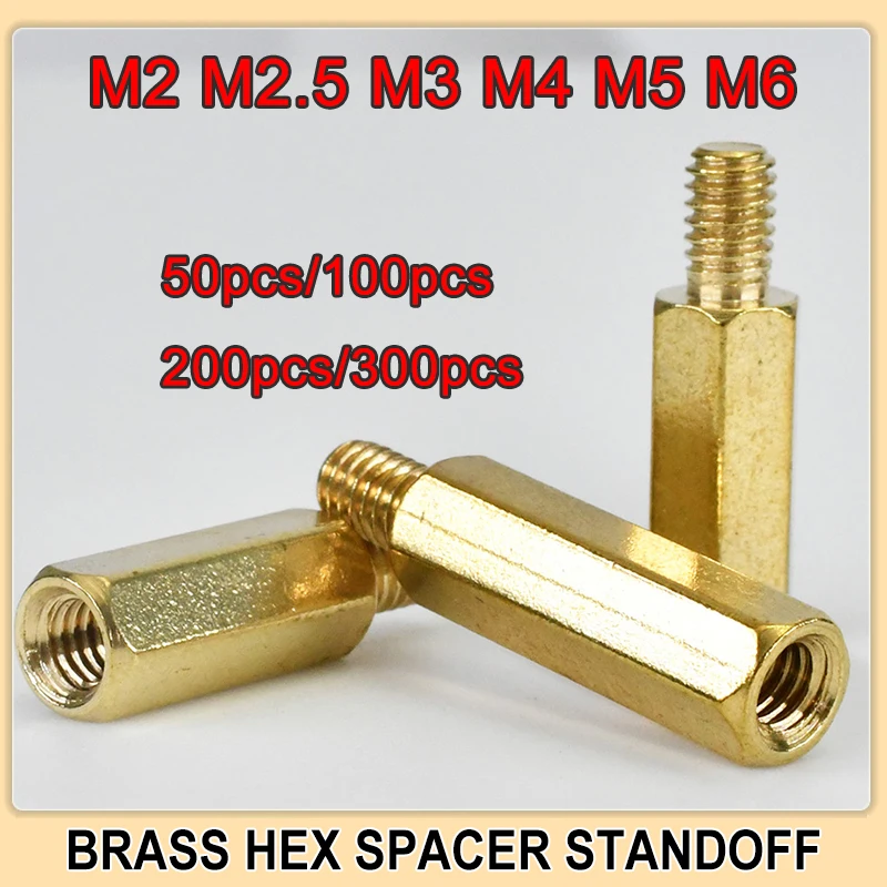 M2-M2-5-M3-M4-M5-M6-PCB-Support-Standoff-Motherboard-Spacer-Hex-Brass ...