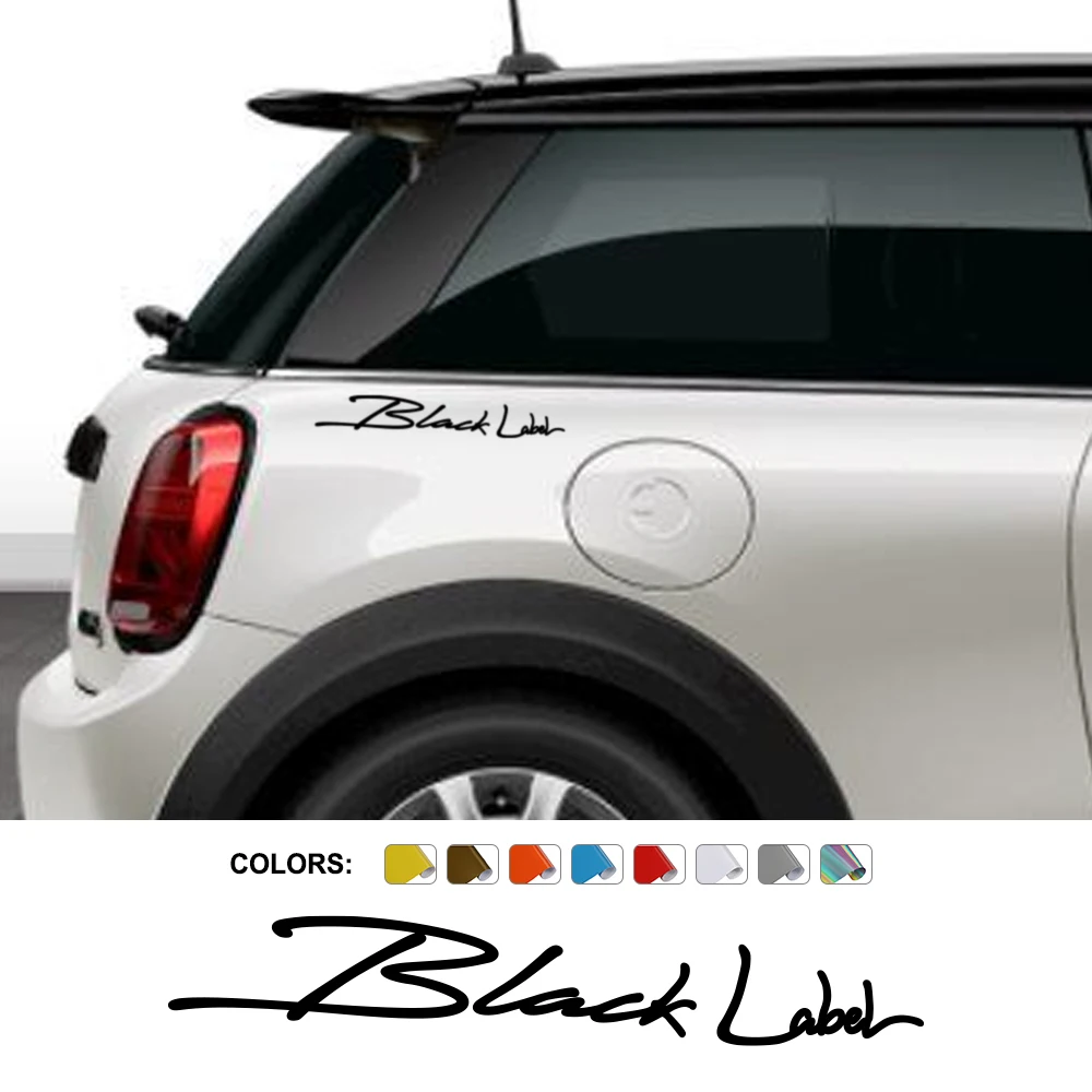 Car-Sticker-Black-Label-Signature-Decal-Sticker-For-Mini-Cooper-Clubman ...