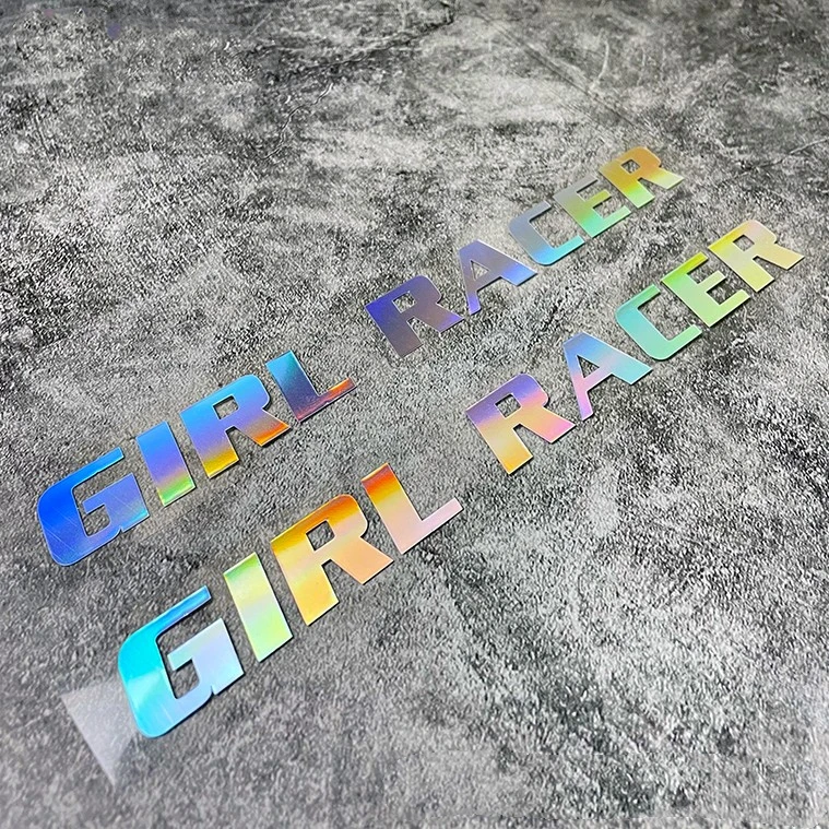 GIRL-RACER-Decals-Waterproof-Auto-Window-Tail-Decoration-Motorbike ...