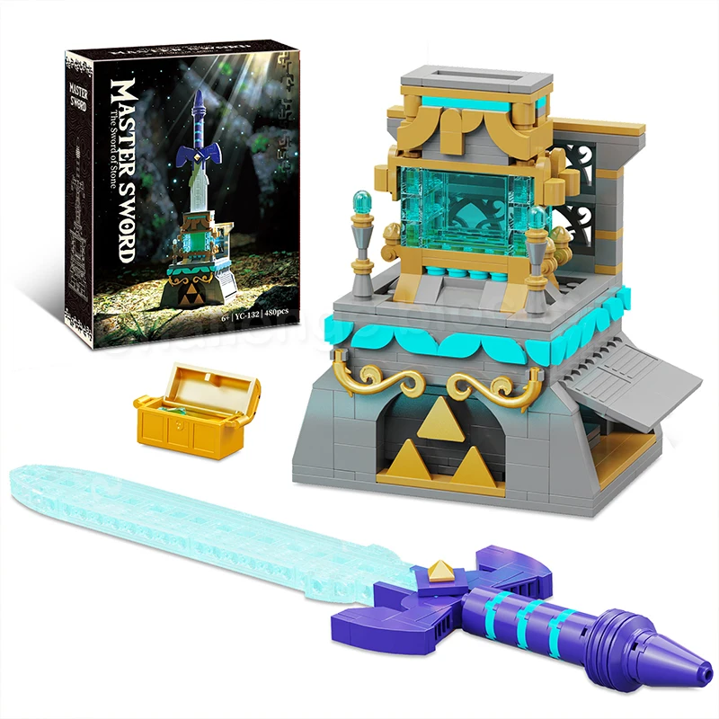 The-Master-Sword-Luminous-Parts-Building-Block-Kit-Famous-Legend-Games ...