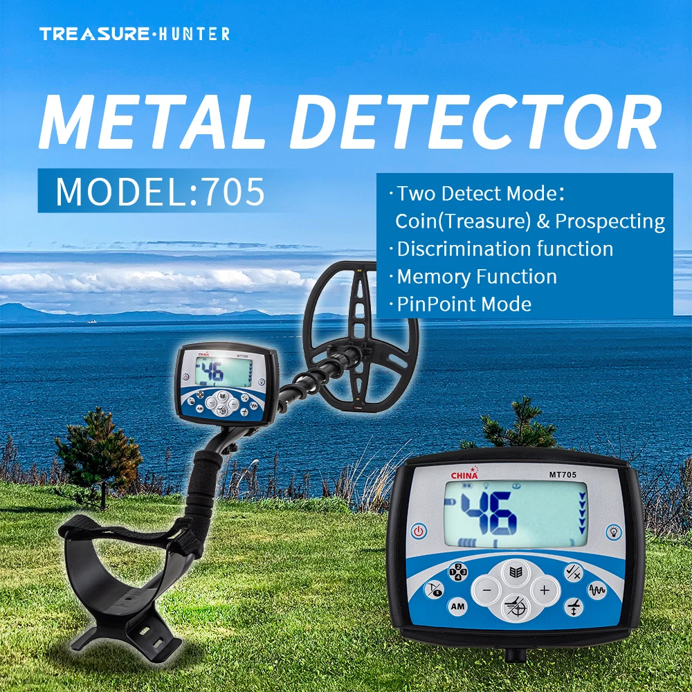 Treasure Hunter Mt705 Professzionális Földalatti Fémdetektor Szkenner ...