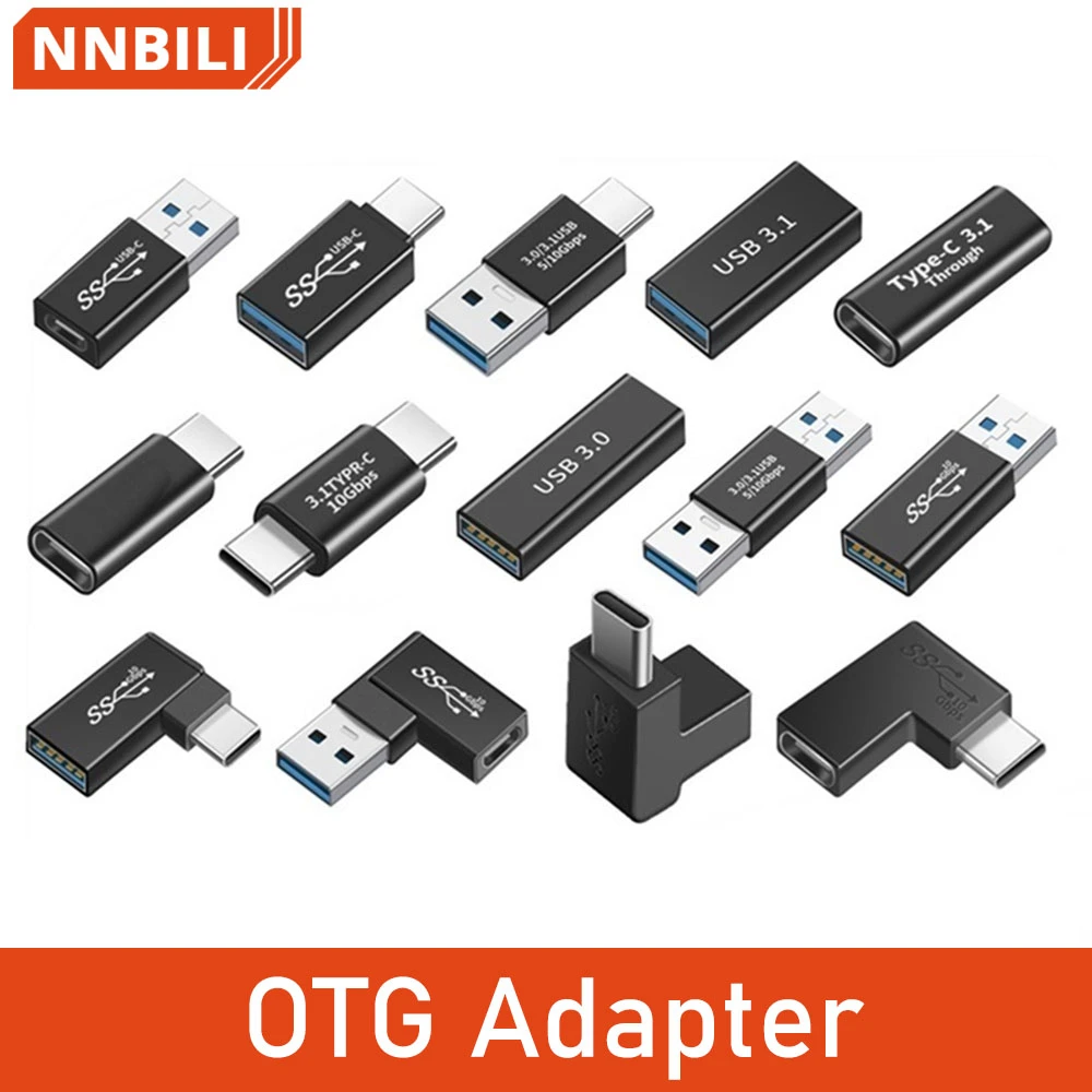 NNBILI-Universal-OTG-Type-C-Adapter-USB-C-Male-to-USB-A-Male-Female ...