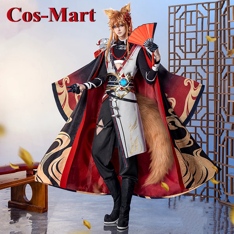 Cos-Mart Game Genshin Impact Tartaglia Cosplay Costume Handsone Battle ...