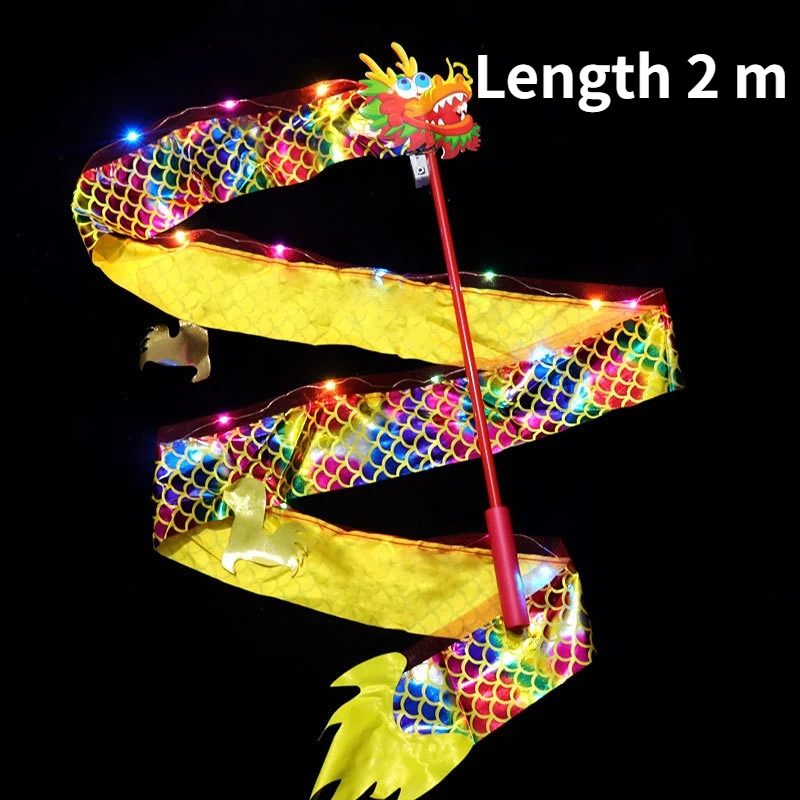Luminous Dragon Ribbon Dance Lantern Chinese New - Luminous Dance ...