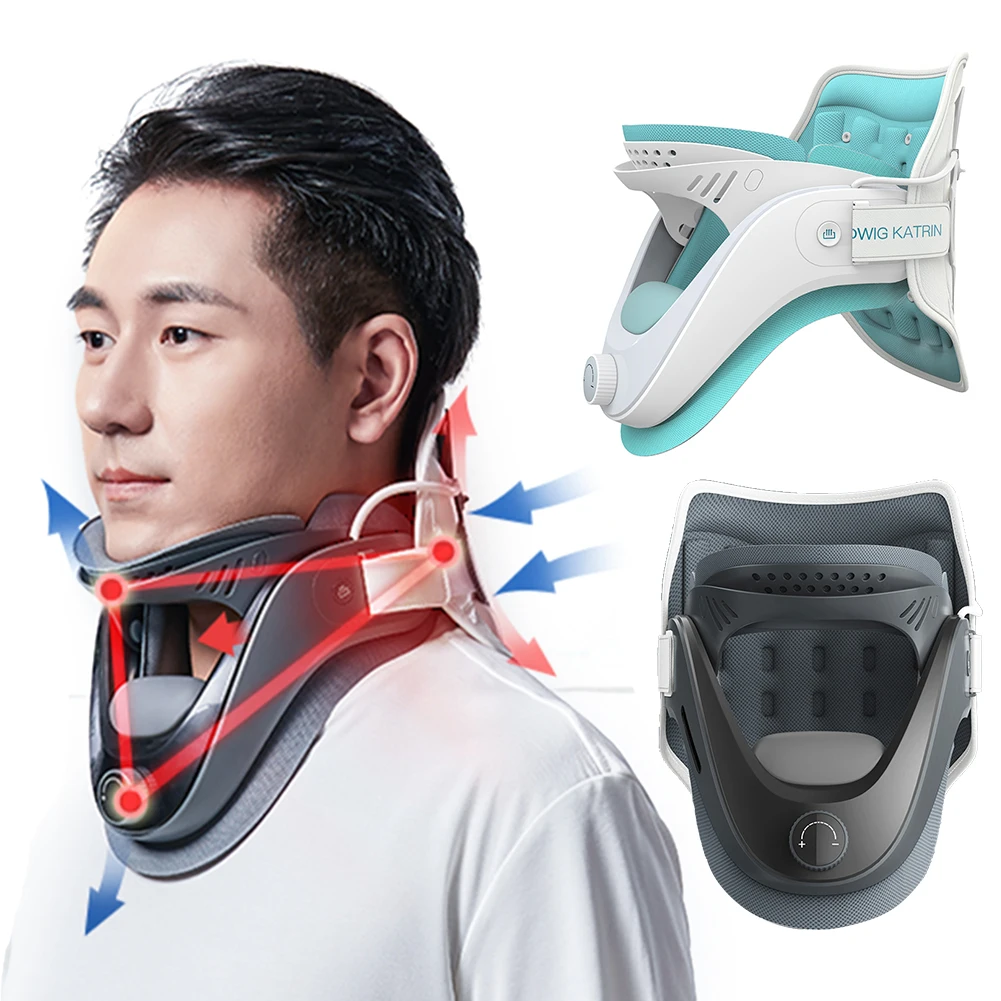 Cervical-Neck-Traction-Device-Adjustable-Ergonomic-Neck-Stretcher-with ...