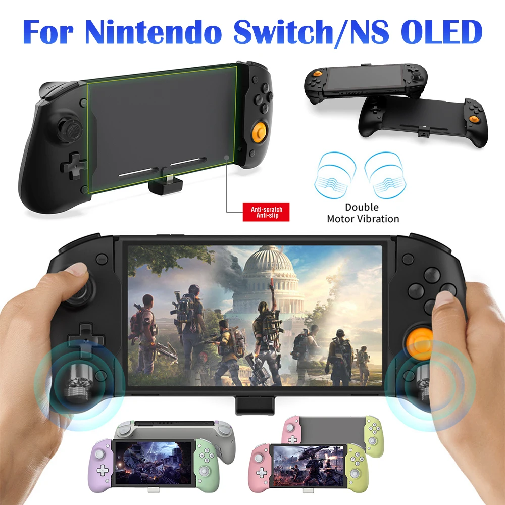 Wireless-Game-Controller-Grip-for-Nintendo-Switch-NS-OLED-Handheld ...
