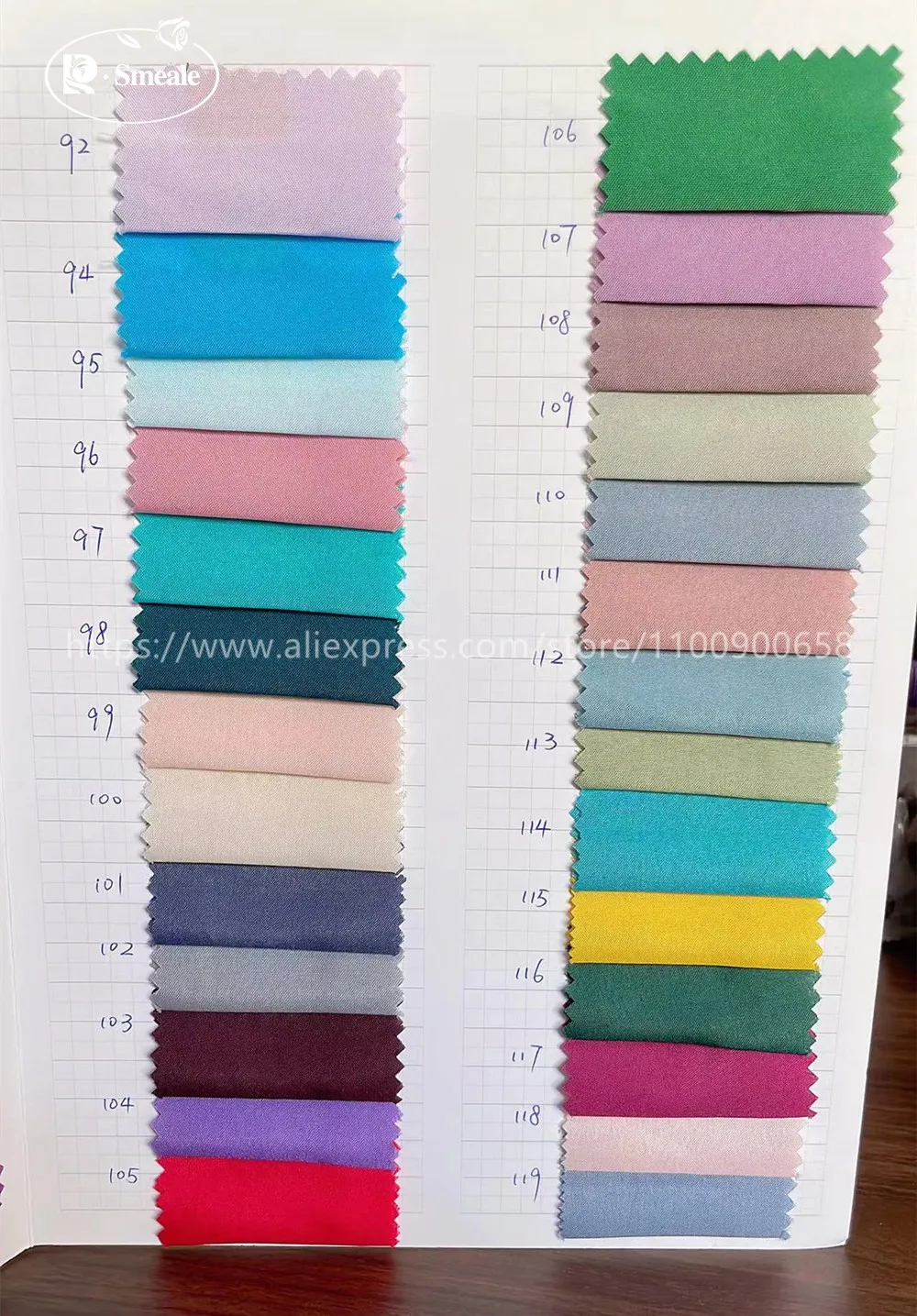 119-color-clothes-Lining-cloth-Matte-Rich-Silk-Lining-Wedding-Dress ...