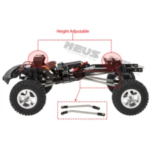 Meus Racing SCX24 LCG Carbon Fiber Chassis Frame Transmission Front ...