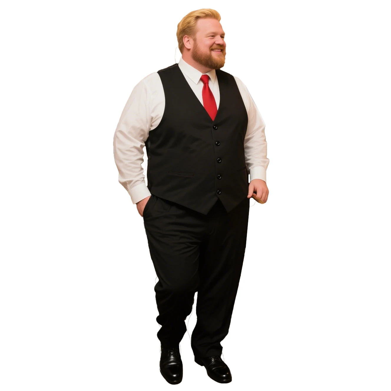 New Plus Size Black Suit Vest Men Solid Color Single Breasted Waistcoat ...