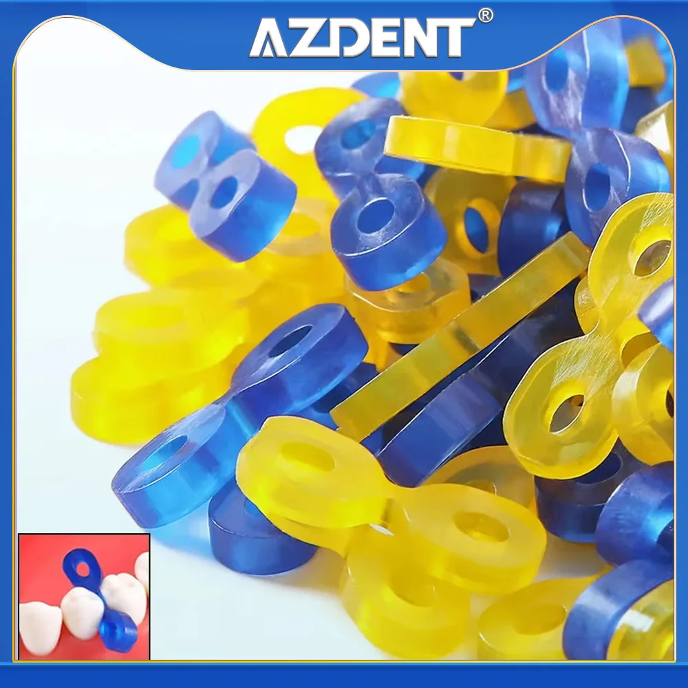 60pcs/Bag Azdent DENTAL Elastic Rubber Fixing Wedges Dentistry ...