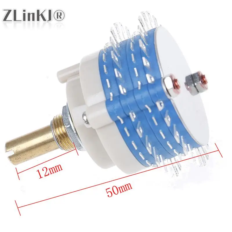 2-Pole-24-Step-2x24-Rotary-Switch-Attenuator-Volume-Control-DIY-Pot ...