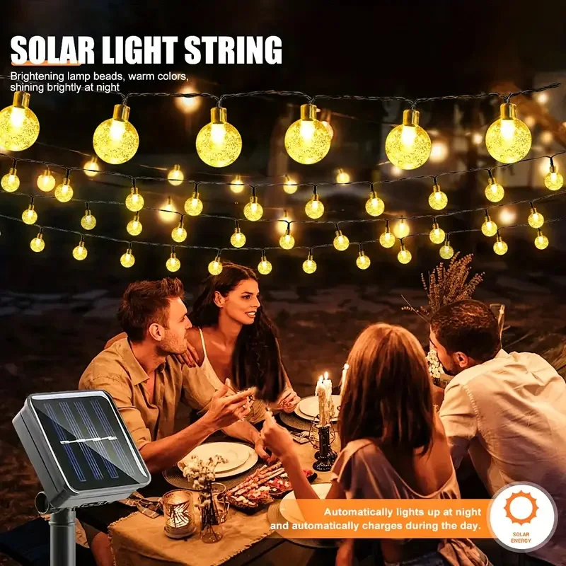 5M-7M-10M-12M-Solar-Crystal-Ball-LED-String-Lights-Christmas-Bubble ...