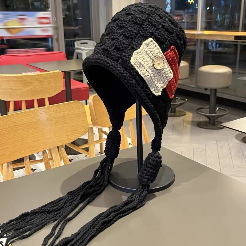 Korean Version Tassel Lei Feng Hat, Autumn And Winter Handcrafted ...
