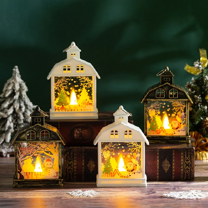Christmas-Candles-Light-Wind-Lantern-Led-Snow-Globe-Lantern-Light-Santa ...