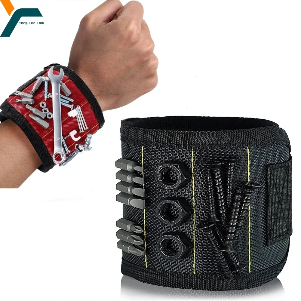 Strong Magnetic Wristband Tool Bag Adjustable Tool Screws Holder Tool ...