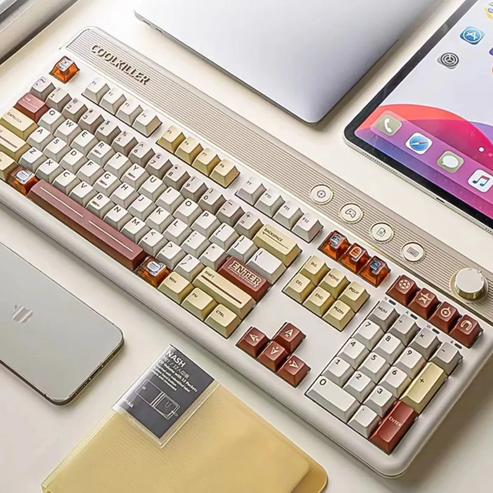 COOLKILLER-CK108-Mechanical-keyboard-Heat-exchange-PBT-keyboard-RGB ...