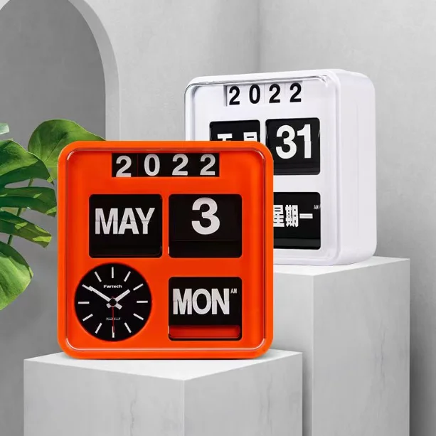 Tempo-Display-Digital-Desk-Table-Clock-Automatic-Page-Turning-Clocks ...