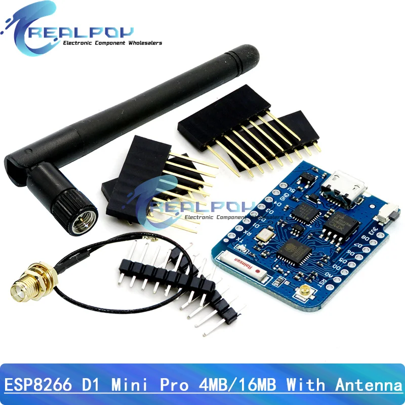 WEMOS-D1-Mini-Pro-4M-16M-Bytes-External-Antenna-Connector-NodeMCU-Based ...