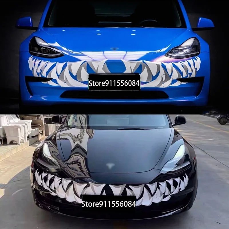 Fashion-Sports-Racing-Stripes-Car-Sticker-For-Tesla-Model3-ModelY-Front ...