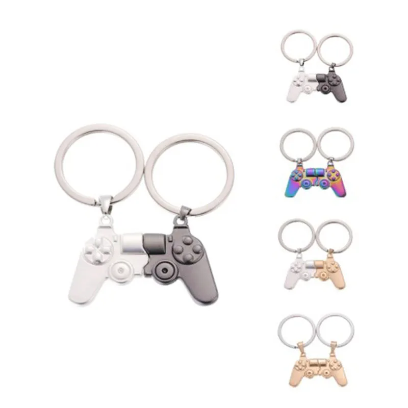 2pcs-lot-Stainless-Steel-Game-Machine-Keychain-Keyring-Cute-Gamepad ...