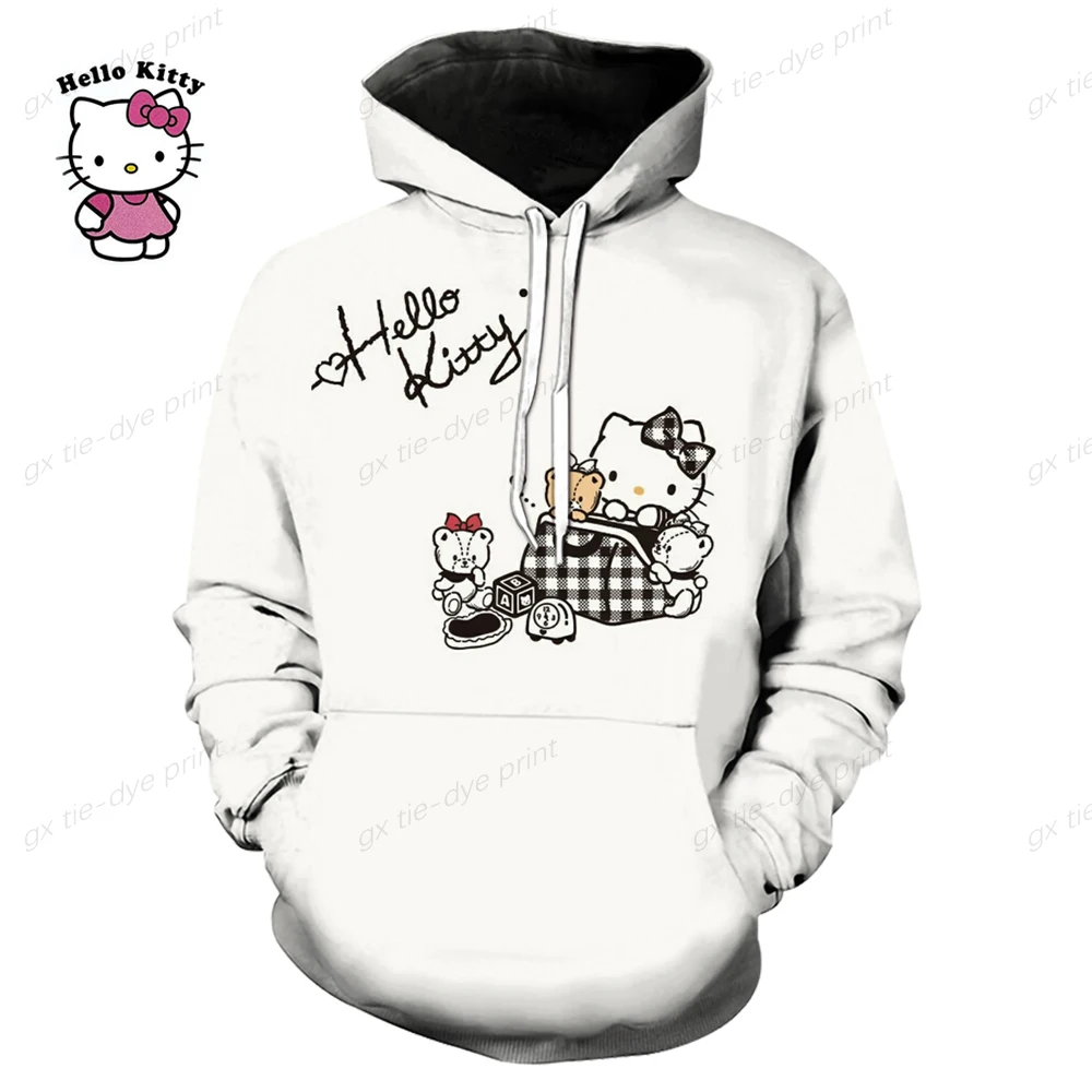 Sudadera-con-capucha-de-Hello-Kitty-para-hombre-y-ni-a-su-ter-con ...
