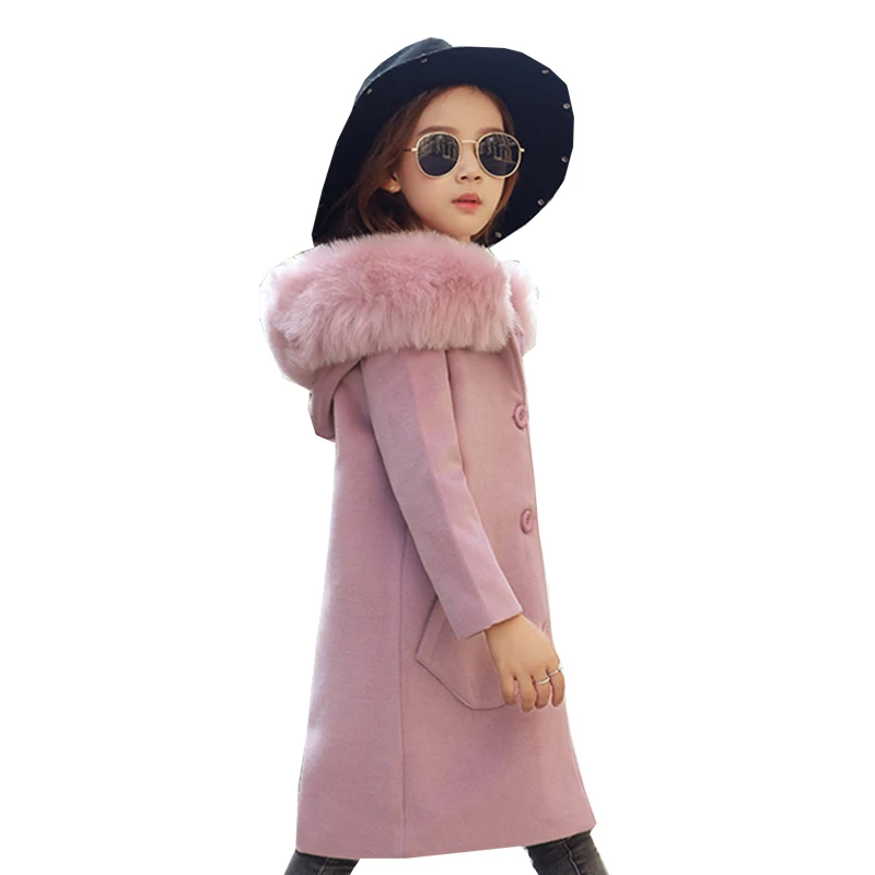 Children-New-Kids-Girl-Overcoat-Windproof-Wool-Winter-Fashion-Coat-for ...