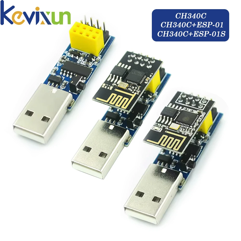 Ch340c Usb Esp8266 Esp 01 Esp01s Prog Wifi Downloader Module Developent Board For Arduino