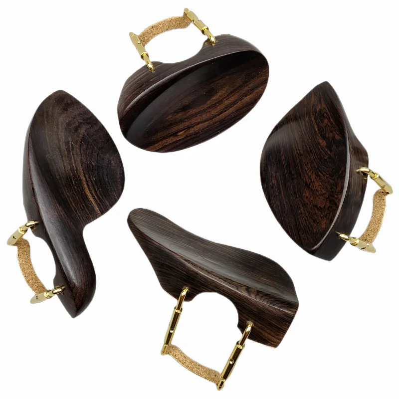 Natural Ebony Wood 4/4 Full Size Violin Chin Rest/Chinrest Installed ...