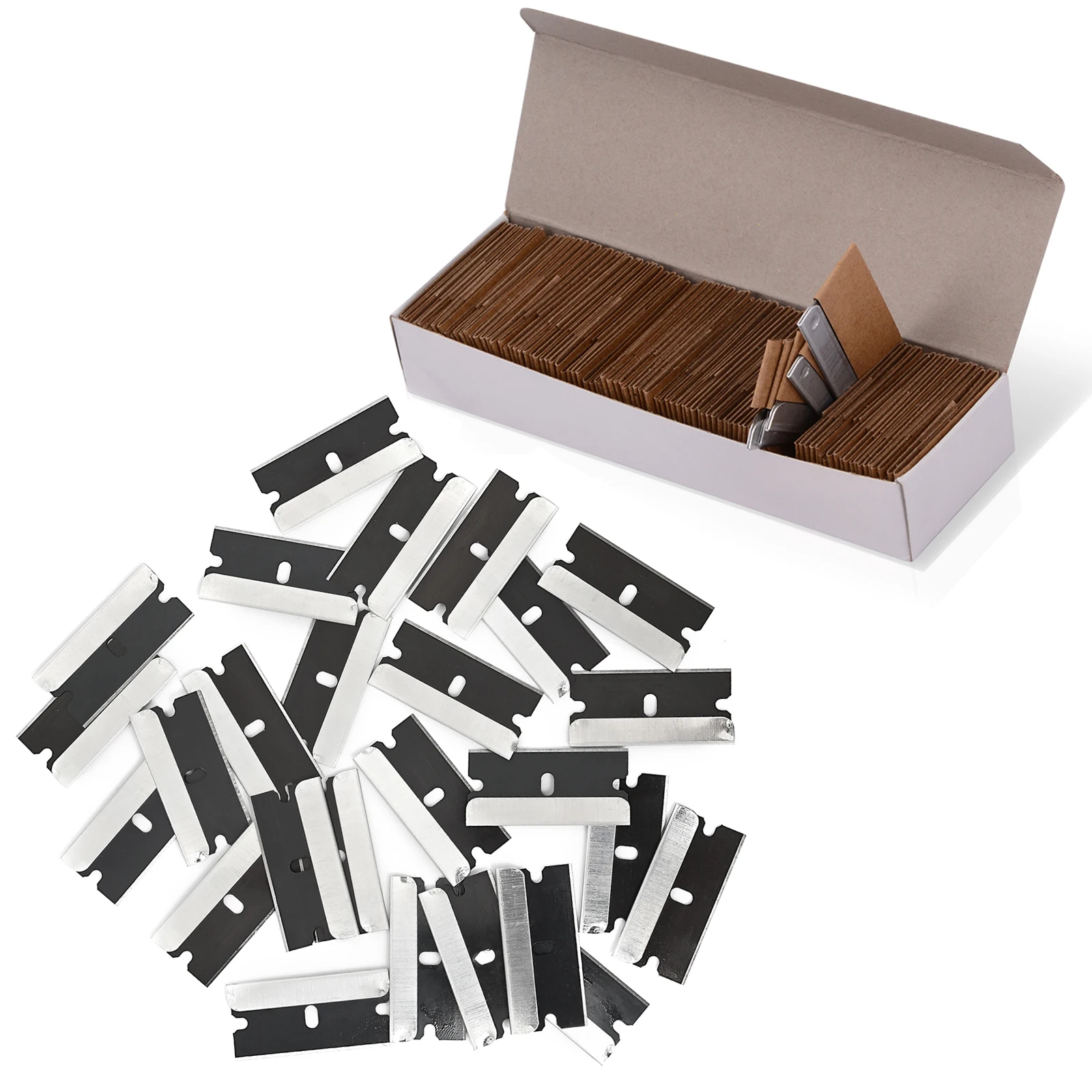 FOSHIO-100-200pcs-Carbon-Steel-Spare-Blades-For-Safety-Razor-Glass ...