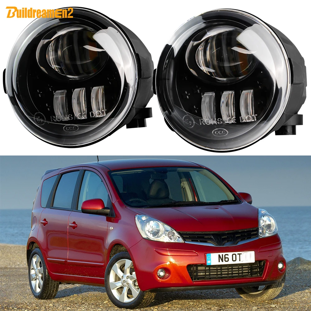 2-Pcs-Car-Front-Bumper-LED-Fog-Light-Accessories-For-Nissan-Note-E11 ...
