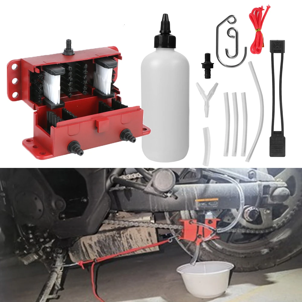 Chain-Washers-Brush-Set-Motorcycle-Care-Cleaning-Machine-Lube ...