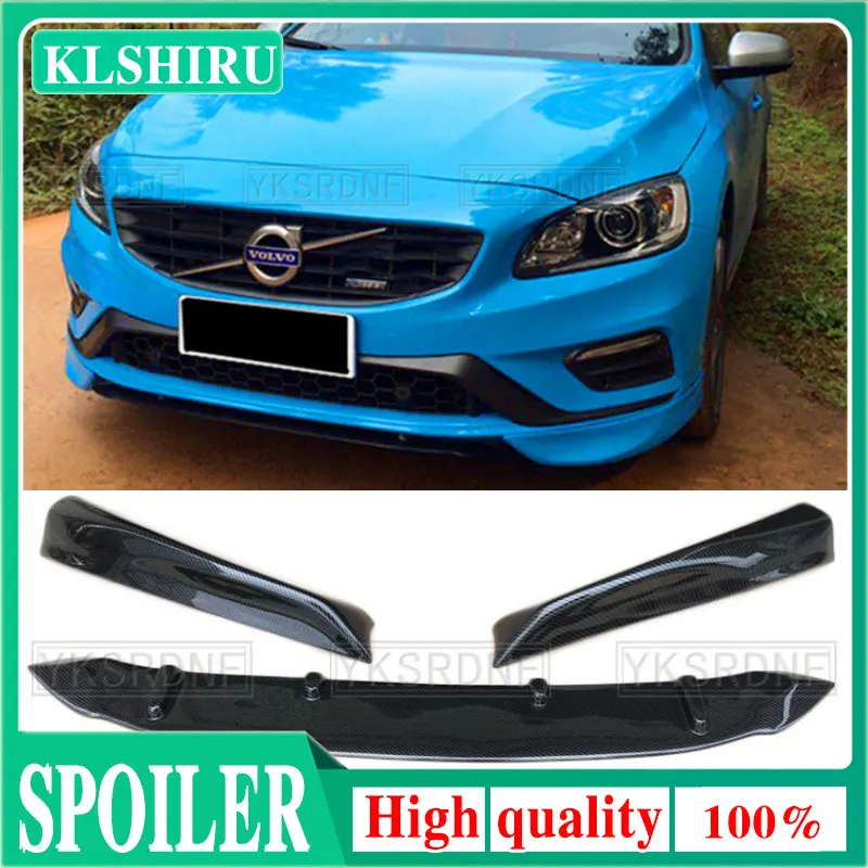 High-Quality-ABS-Black-ABS-Carbon-Fiber-Bumper-Front-Lip-Splitter ...