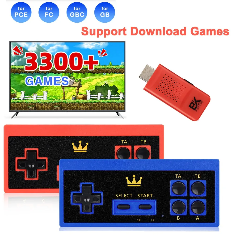 Retro-Video-Game-Consoles-4K-TV-Game-Stick-Built-In-3300-Games-Handheld ...