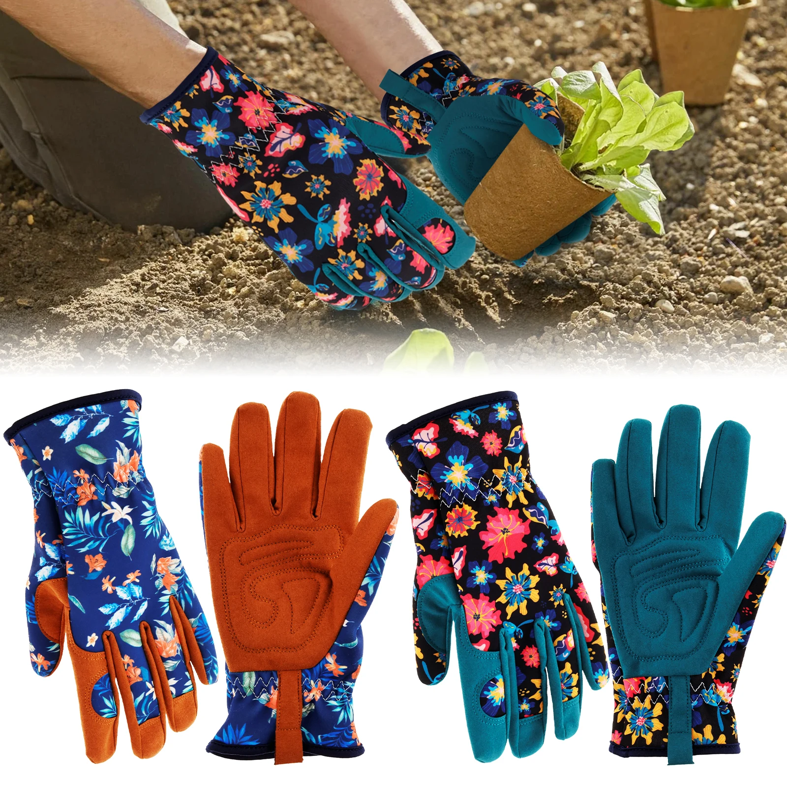 Gardening-Gloves-Breathable-Polyester-Fiber-Garden-Gloves-Thorn-Proof ...