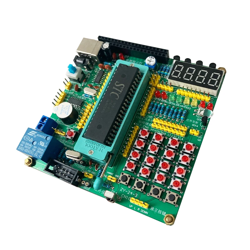 51/52 Mcu Placa De Desenvolvimento Para Aprender Kit Diy Stc89c52 Placa Experimento - Circuitos ...