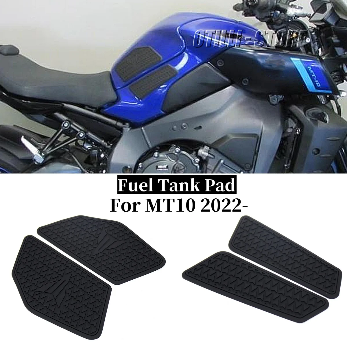 Motorcycle Rubber Tank Pad Anti Slip Oil Tankpad Sticker For Yamaha ...