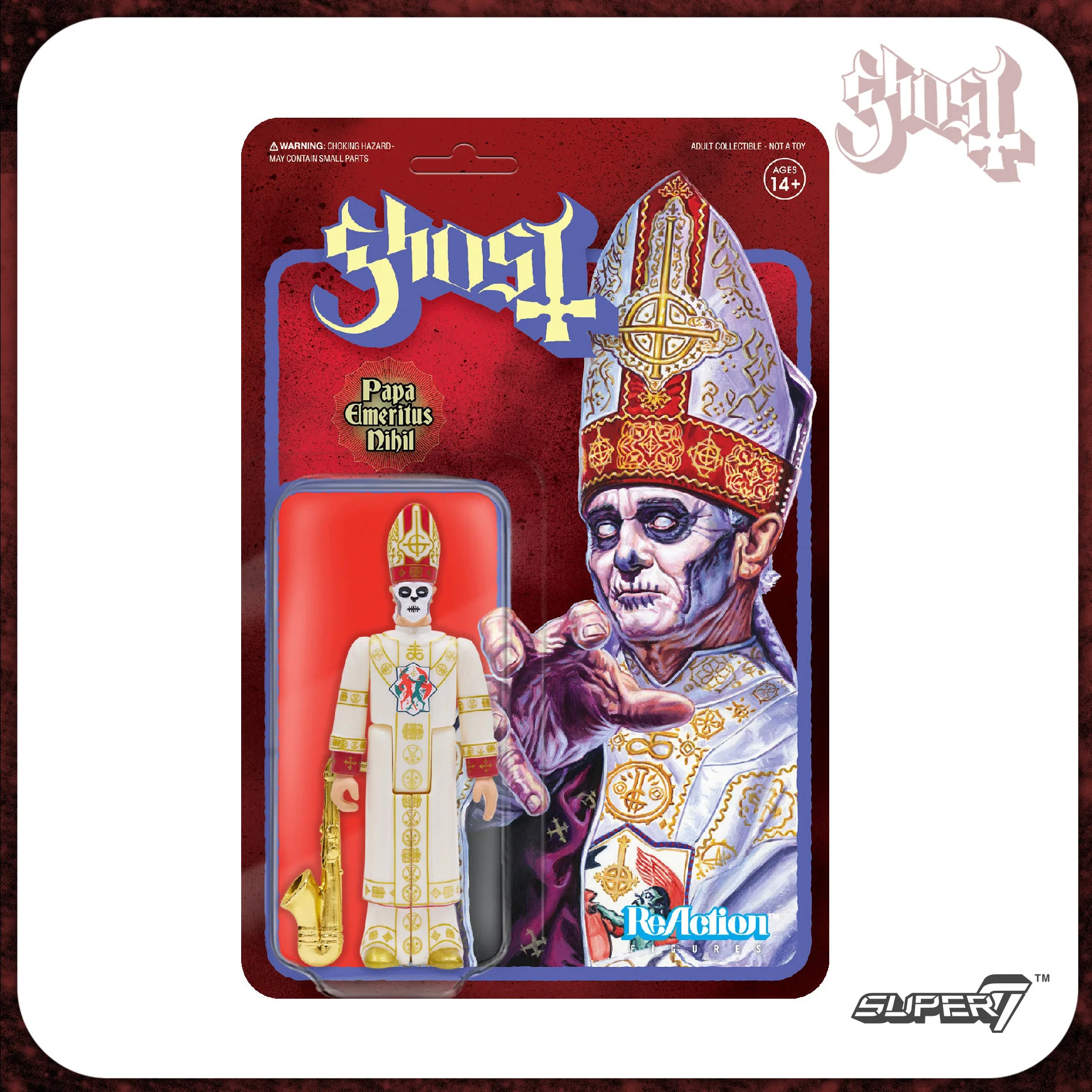 Figura de acción articulada de PVC Luminou de Super7 Slayer Ghost Papa ...