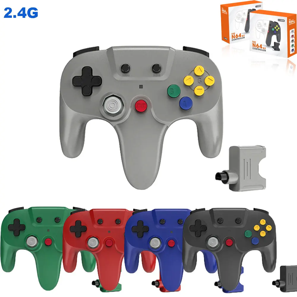Mando-inal-mbrico-N64-de-2-4G-Joystick-con-bot-n-TURBO-Mando-de-juegos ...