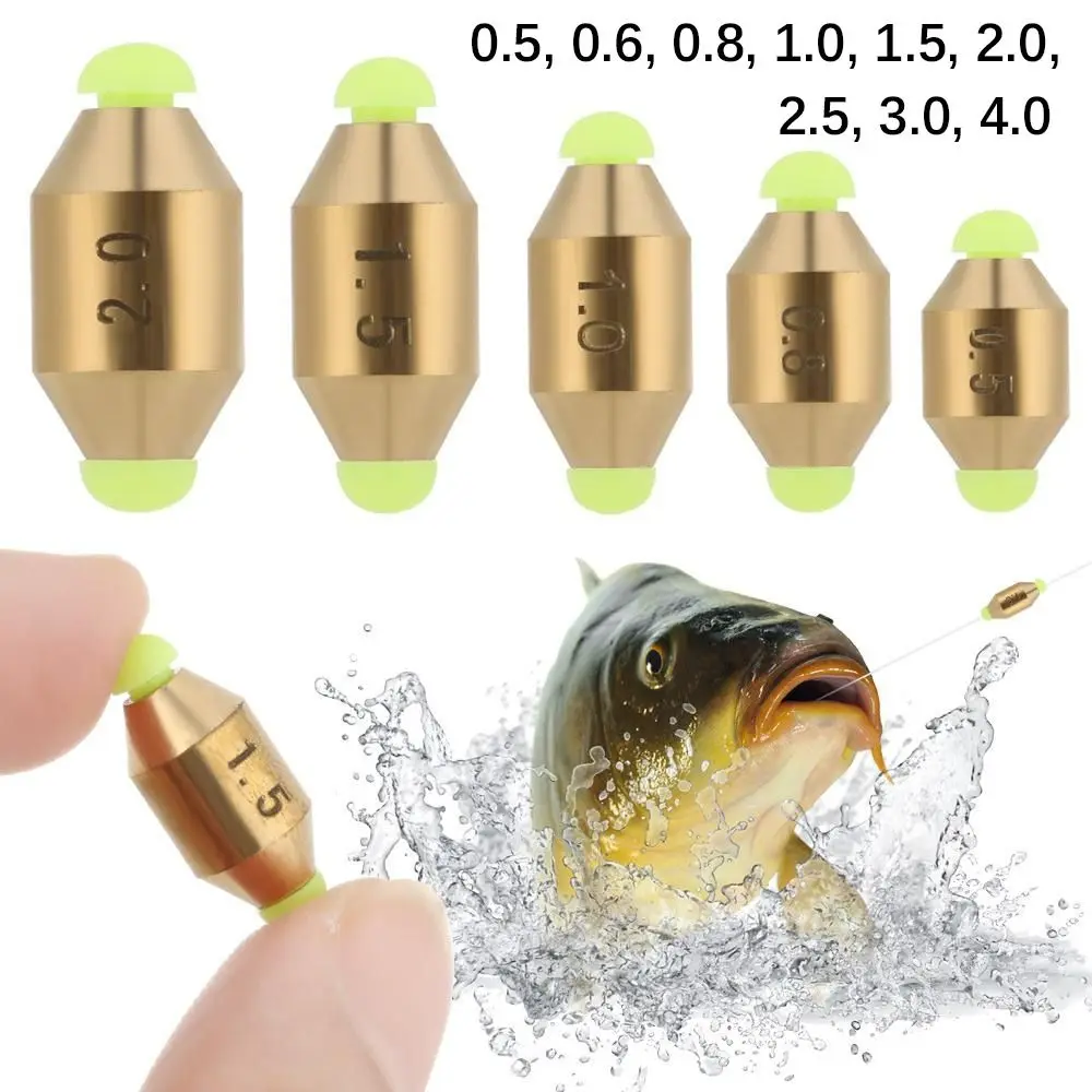 ABS Fishing Weight Sliders 50pcs Fishing Sinker Slides With Metal Snaps ...