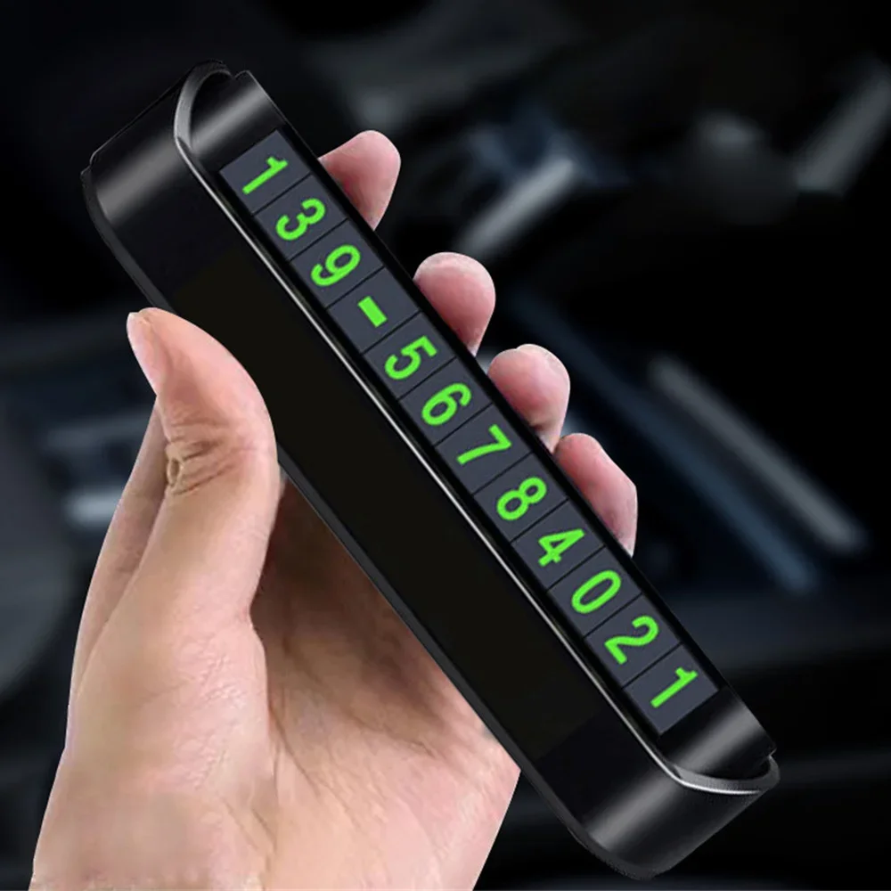 Car-Temporary-Parking-Card-Hidden-Phone-Number-Card-Plate-Telephone ...