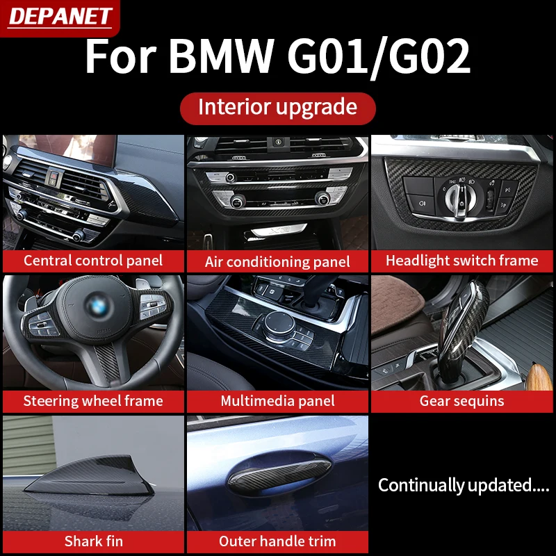carbon-fiber-trim-for-BMW-G01-X3-G02-X4-series-2018-202-door-panel ...