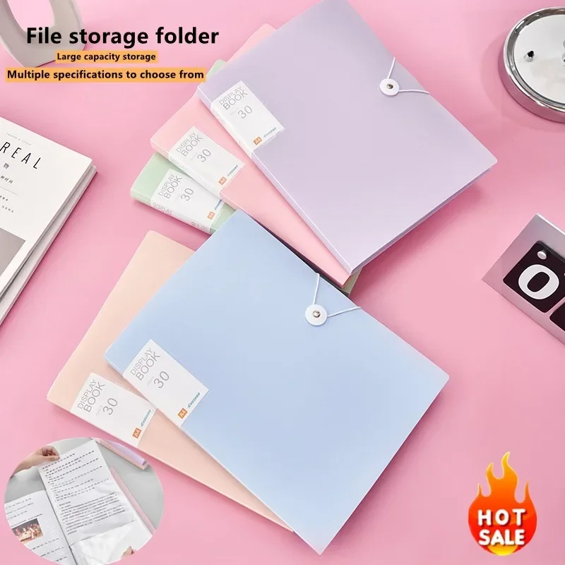 30-60-80-100-Pages-Fashion-File-Paper-Folder-Waterproof-Classified ...