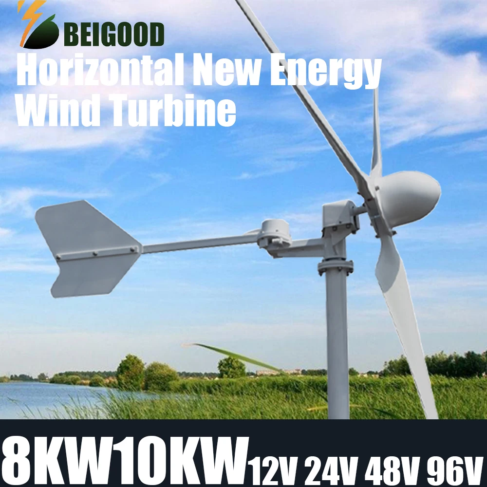 High-Power-Residential-Wind-Turbine-10kw-Camping-Windmill-Home ...