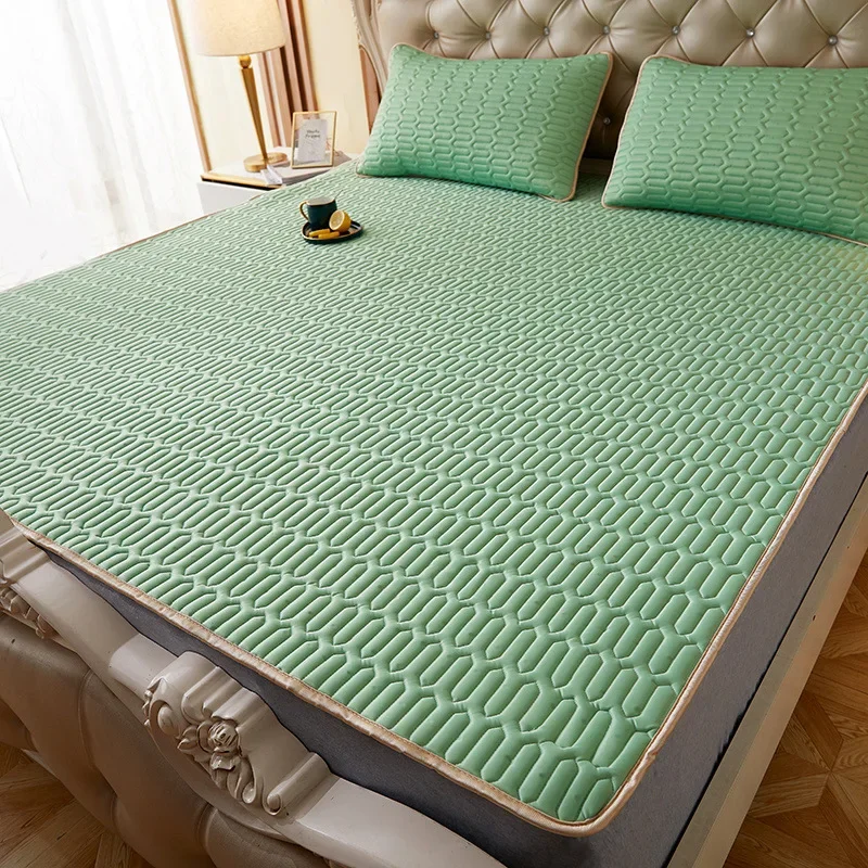 Flowers-Latex-Summer-Mat-Kit-Cooling-Feel-Bed-Pad-and-Pillowcase-Cold ...