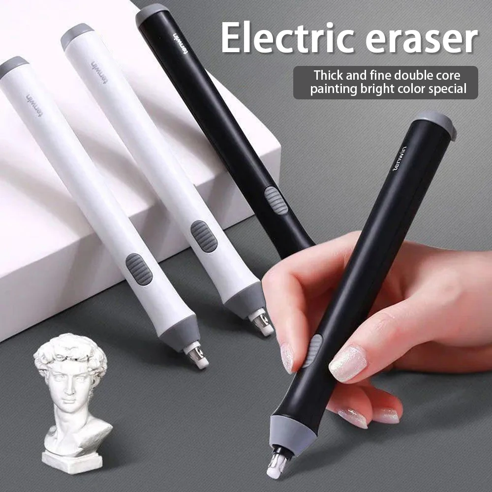 Electric-Eraser-Electric-Pencil-Eraser-Rechargeable-with-Eraser-Refills ...
