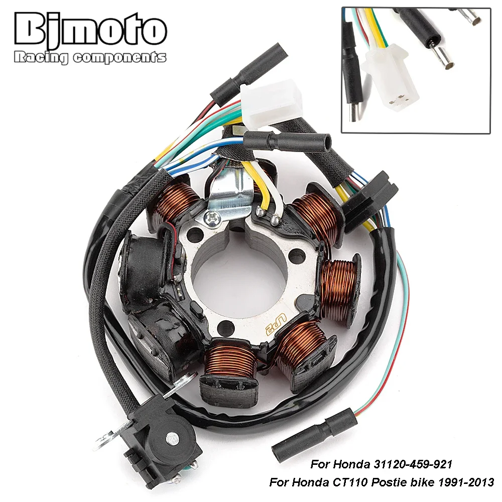 31120-459-921-Motorcycle-Stator-Coil-For-Honda-CT110-Postie-Bike-1991-2013-Generator-Magneto ...