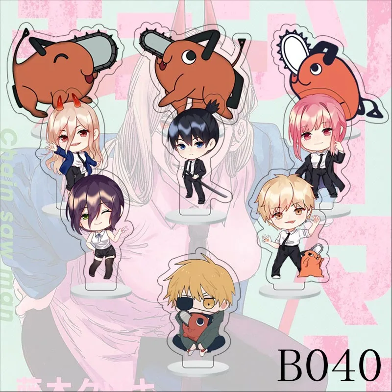 Soporte acrílico de motosierra para hombre, figuras de Anime, Makima ...