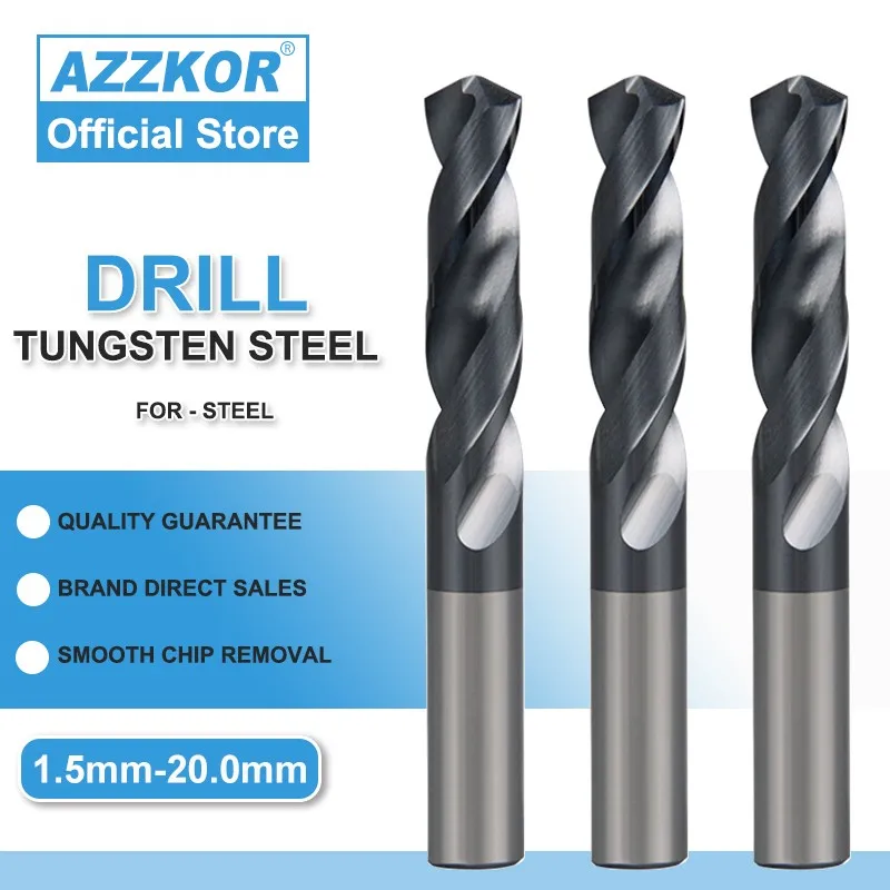 Carbide Alloy Drill Tungsten Steel Super Hard Stainless Twist Bit ...